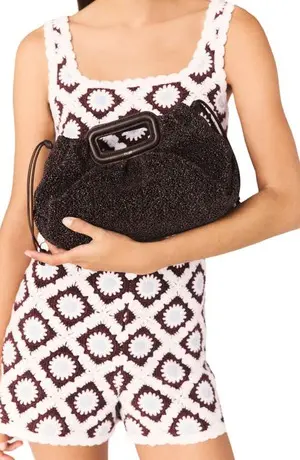 Maje Mipli Bouclé-effect Clutch