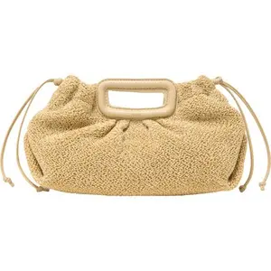 Maje Mipli Bouclé-effect Clutch - Sand