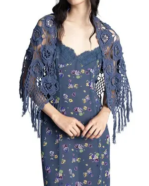 Anna Sui Night Blooming Chiffon Slip Dress