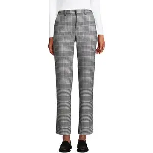 LANDS' END High Rise Brushed Flannel Tapered Ankle Pants