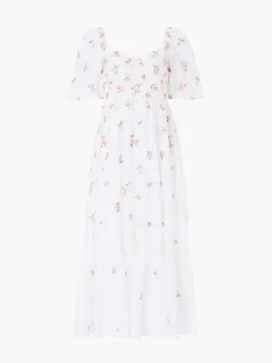 NEEDLE & THREAD Flora Ditsy Cotton Ankle Gown