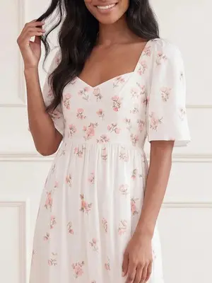 NEEDLE & THREAD Flora Ditsy Cotton Ankle Gown