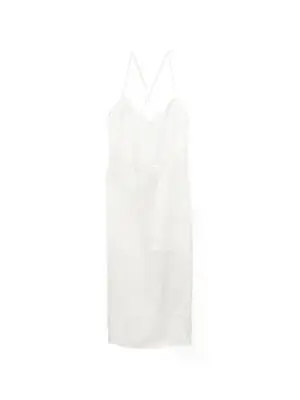 N°21 V-neck Midi Dress - White