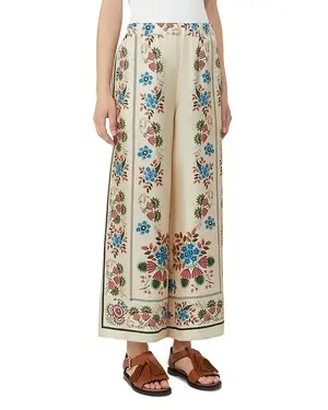 Max Mara Wide Leg Silk Pants