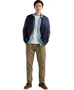 SEASALT CORNWALL Geometric Patchwork V-neck Cardigan