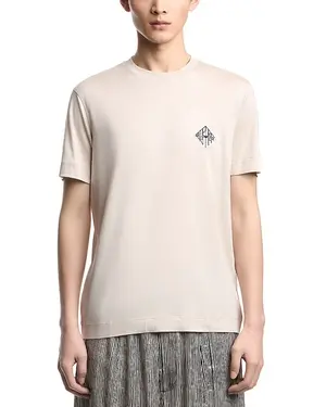 Emporio Armani Regular Fit Crewneck Logo T-shirt - Tan