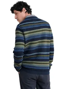 SEASALT CORNWALL Tynwen Striped Crew Neck Sweater