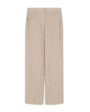 Emporio Armani Sparkling Jacquard Trousers - Sand/rhinestone