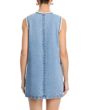 FRAME Crochet Trimmed Dress