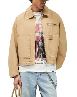 REPRESENT Cotton Canvas Worker Jacket - Washed Tan