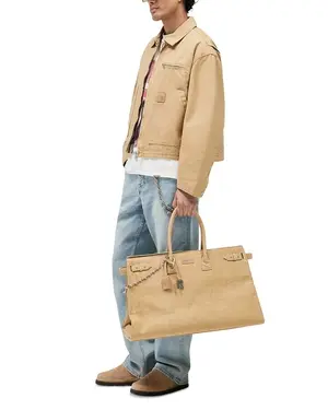 REPRESENT Cotton Canvas Worker Jacket - Washed Tan