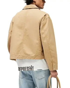 REPRESENT Cotton Canvas Worker Jacket - Washed Tan