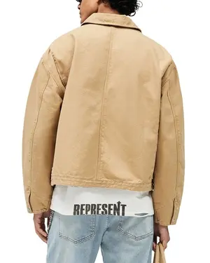REPRESENT Cotton Canvas Worker Jacket - Washed Tan