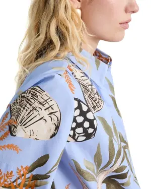 Marella Formosa Printed Blouse - Light Blue