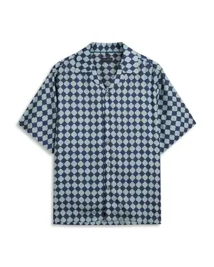 Ted Baker London Ibicui Short Sleeve Regular Fit Tile Print Geo Shirt