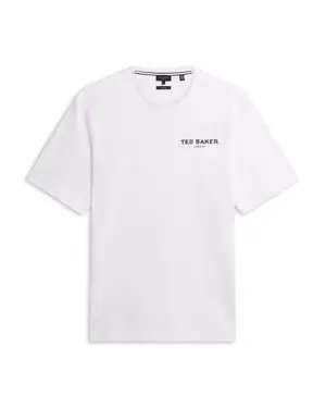 Ted Baker London Ramoss Short Sleeve Relaxed Fit Flamingo Graphic Tee