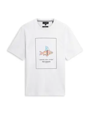 Ted Baker London Lucu Short Sleeve Undercover Shark Graphic Tee