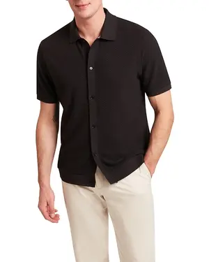 Ted Baker London Connyr Short Sleeve Regular Button Through Shirt - Black