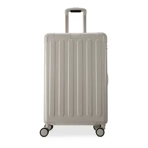 HEDGREN Nostos Glossy Medium Spinner Checked Bag - Pebble