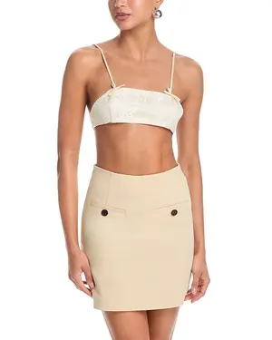 AYA MUSE Eteri Lace Top White