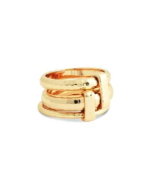 ANABEL ARAM Farrier 18k Yellow Plated Triple Ring