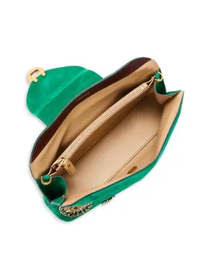 Versace Embellished Suede Clutch