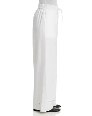 Rag & Bone Marin Embroidered Wide-leg Pants