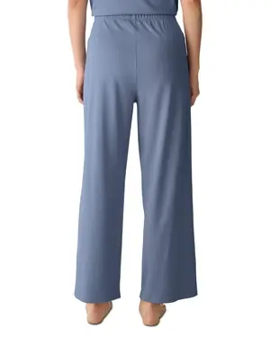 Eileen Fisher Straight Leg Ankle Pants - Sky Light