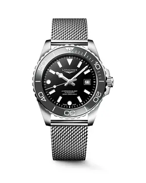 LONGINES Hydroconquest 42mm Watch - Silver/black