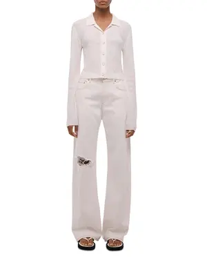 Helmut Lang Linen Blend Knit Shirt