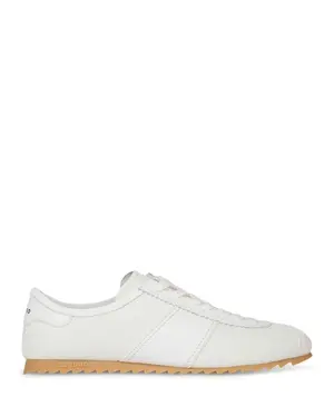Sandro Soft Runner Split Leather Sneakers - White