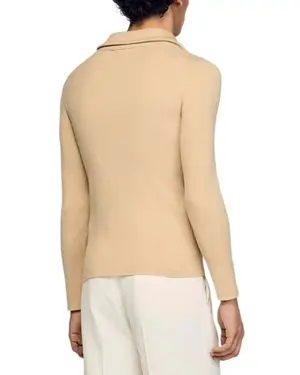 Sandro Zip Knitted Cardigan