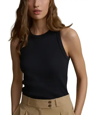 Jenni Kayne Cotton Rib Tank - Black