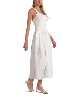 Elan Mixed Media Maxi Dress