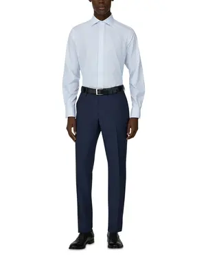Boggi Milano Regular Fit Striped Cotton Dress Shirt