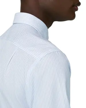 Boggi Milano Regular Fit Striped Cotton Dress Shirt