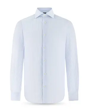 Boggi Milano Regular Fit Striped Cotton Dress Shirt