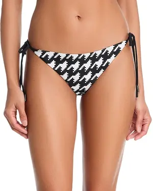 Perfect Moment String Bikini Bottom - Black/snow White
