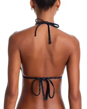 Perfect Moment Salinas Triangle Bikini Top - Black/black