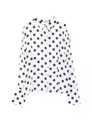 Vivetta Polka Dot Button Down Shirt - White