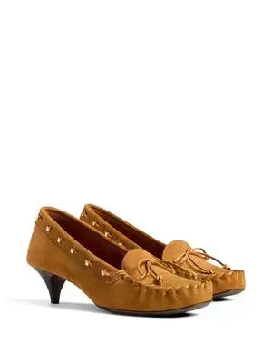 Khaite Milly Suede Pumps - Neutrals