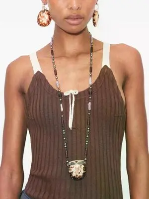 Tory Burch Runway Shell Necklace