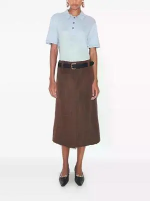 Tory Burch Oversized Silk Polo