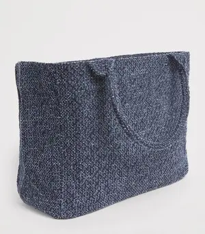 GANNI Tweed Tote Bag
