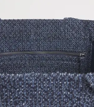 GANNI Tweed Tote Bag