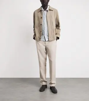 Vince Cotton-blend Beach Stripe Shirt