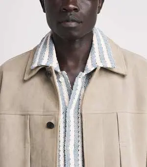 Vince Cotton-blend Beach Stripe Shirt