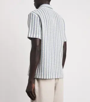 Vince Cotton-blend Beach Stripe Shirt