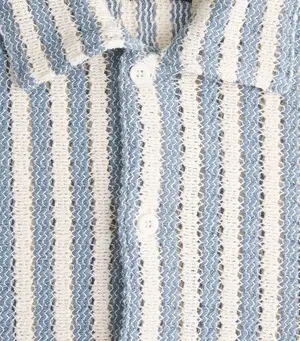 Vince Cotton-blend Beach Stripe Shirt