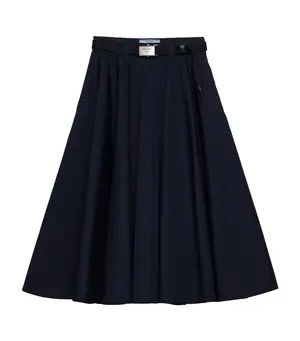Prada A-line Midi Skirt